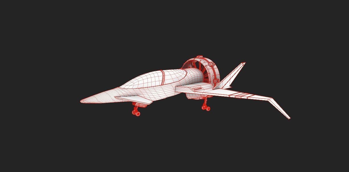 3D model FAN JET PLANE VR / AR / low-poly | CGTrader