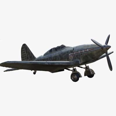 Sukhoi SU-1 plane 3D model animated rigged | CGTrader
