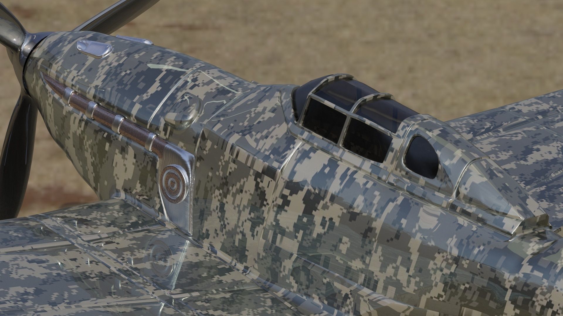 Sukhoi SU-1 plane 3D model animated rigged | CGTrader