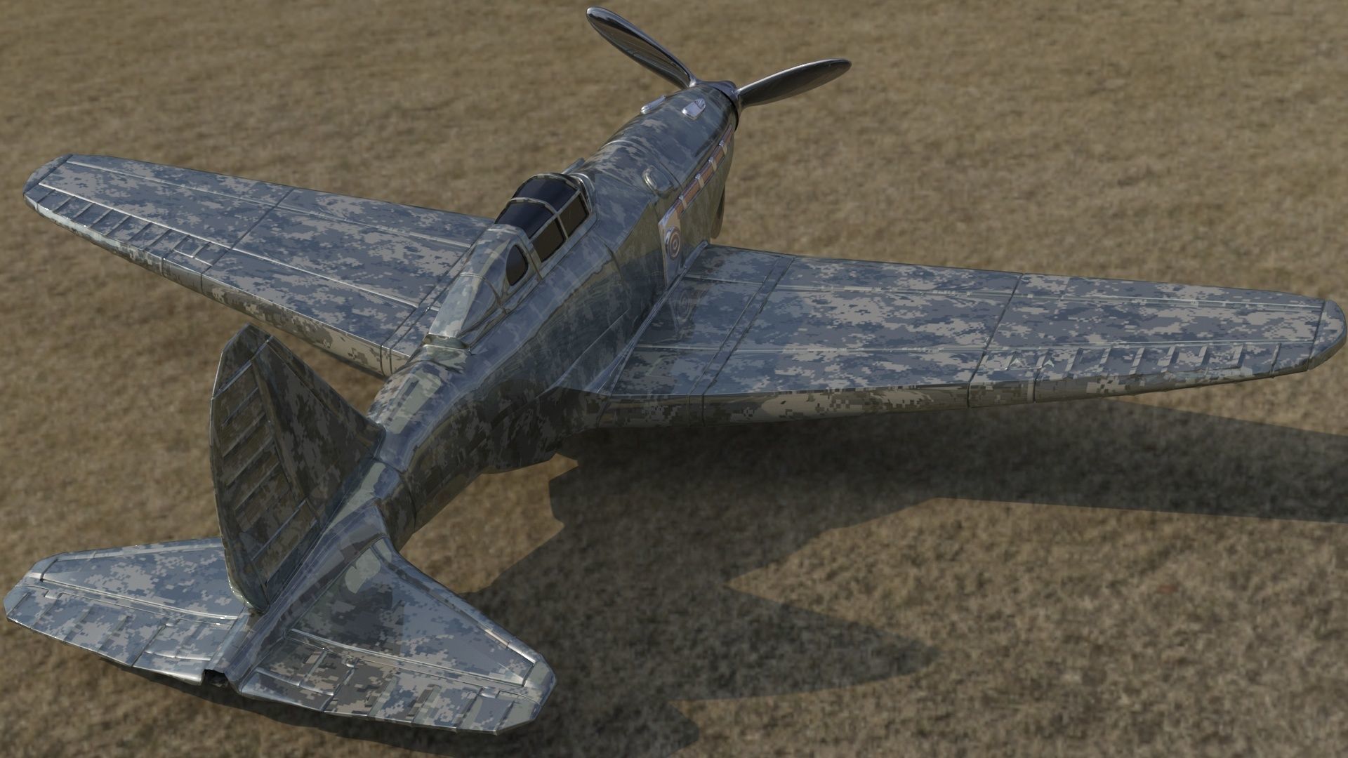 Sukhoi SU-1 plane 3D model animated rigged | CGTrader