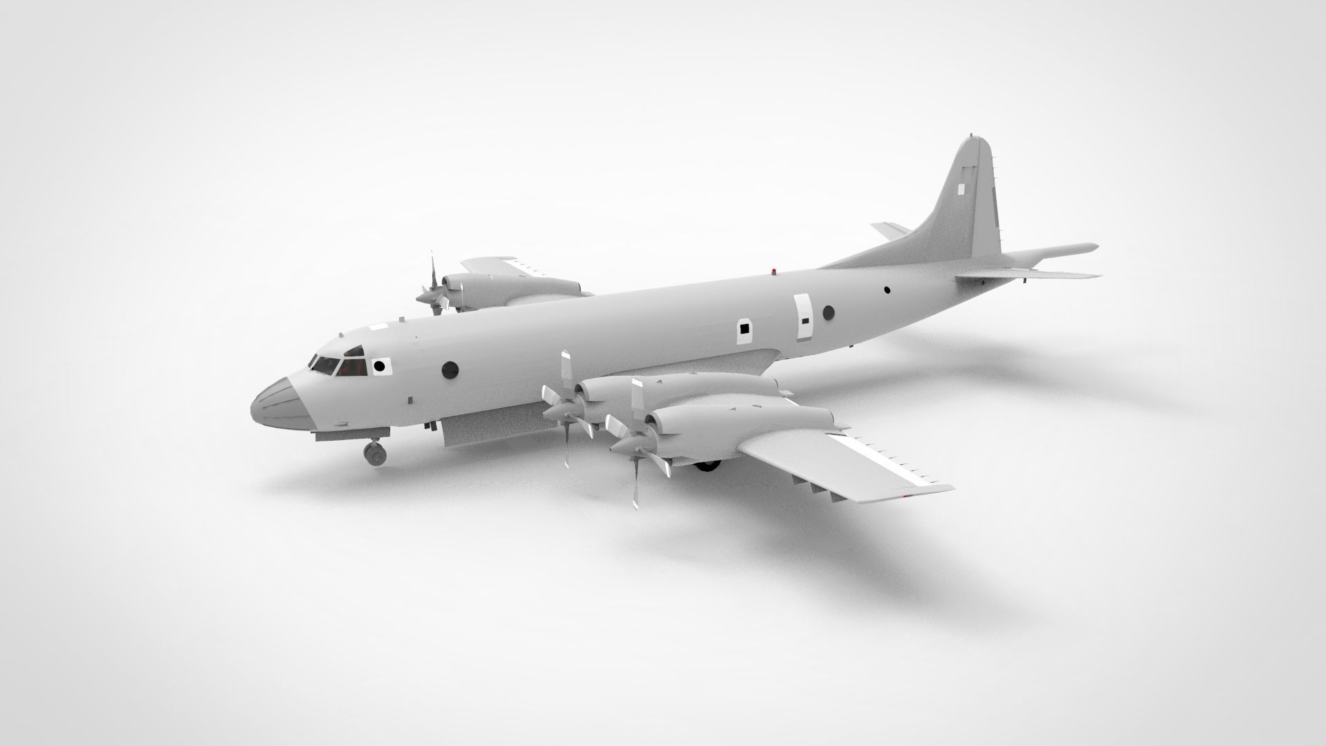 LOCKHEED P3 ORION 3D PRINT 3D model 3D printable | CGTrader