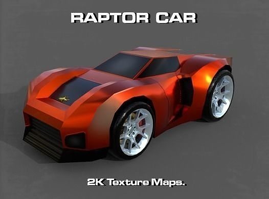 3D model RAPTOR CAR VR / AR / low-poly | CGTrader
