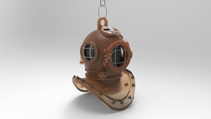 DIVING HELM KEY CHAIN 3D model 3D printable | CGTrader