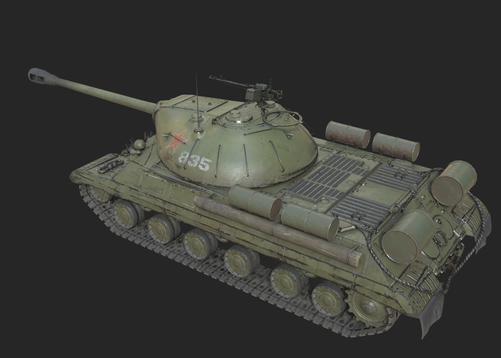 3D model WWII Soviet IS3 IS-3 Heavy Tank VR / AR / low-poly | CGTrader