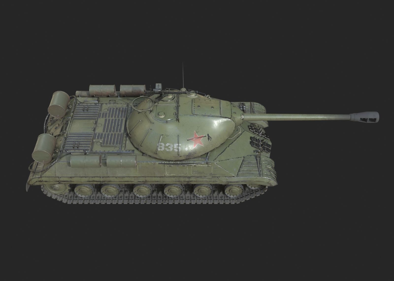 3D model WWII Soviet IS3 IS-3 Heavy Tank VR / AR / low-poly | CGTrader