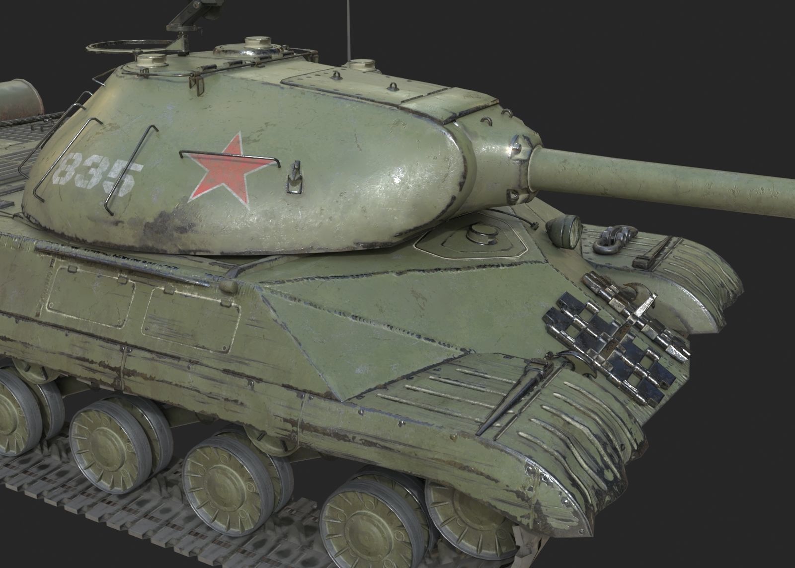 3D model WWII Soviet IS3 IS-3 Heavy Tank VR / AR / low-poly | CGTrader