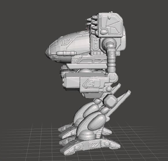 TIMBERWOLF MADCAT ROBOT WARRIOR MINIATURE MODEL FOR GAMES 3D model 3D ...