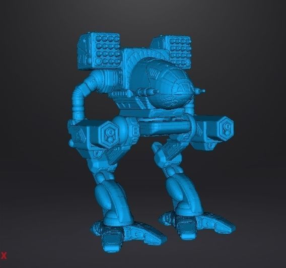 TIMBERWOLF MADCAT ROBOT WARRIOR MINIATURE MODEL FOR GAMES 3D model 3D ...