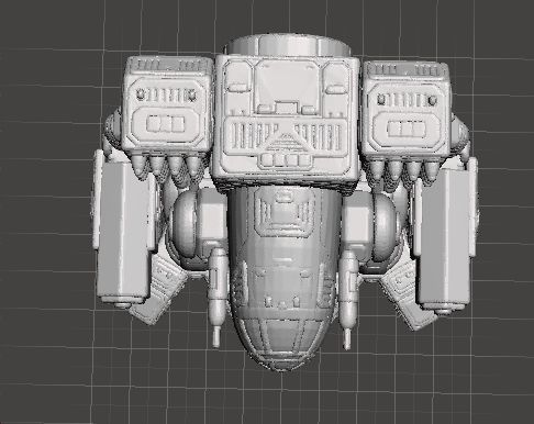 TIMBERWOLF MADCAT ROBOT WARRIOR MINIATURE MODEL FOR GAMES 3D model 3D ...