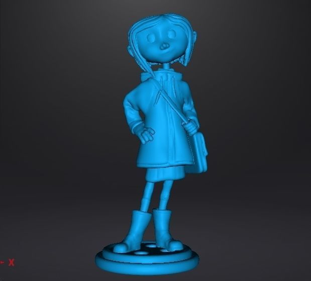 CORALINE FIGURE MODEL ART STATUE MOVIE INSPIRED CHARACTER 3D model 3D ...
