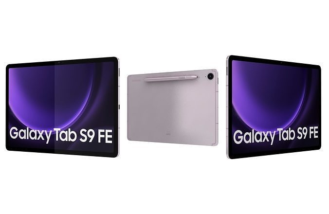 Samsung Galaxy Tab S9 FE Pink 3D model | CGTrader