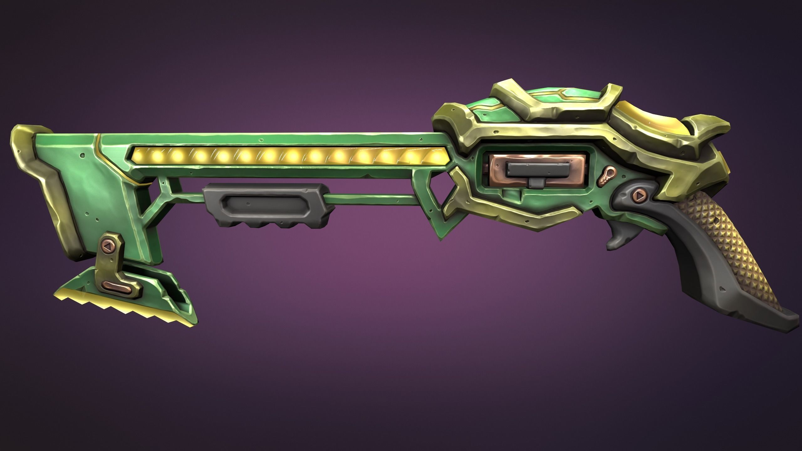 Sci-fi musket 3d print 3D model 3D printable | CGTrader
