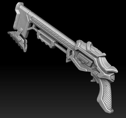 Sci-fi musket 3d print 3D model 3D printable | CGTrader