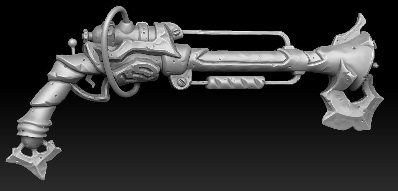 Steampunk musket 3d print 3D model 3D printable | CGTrader