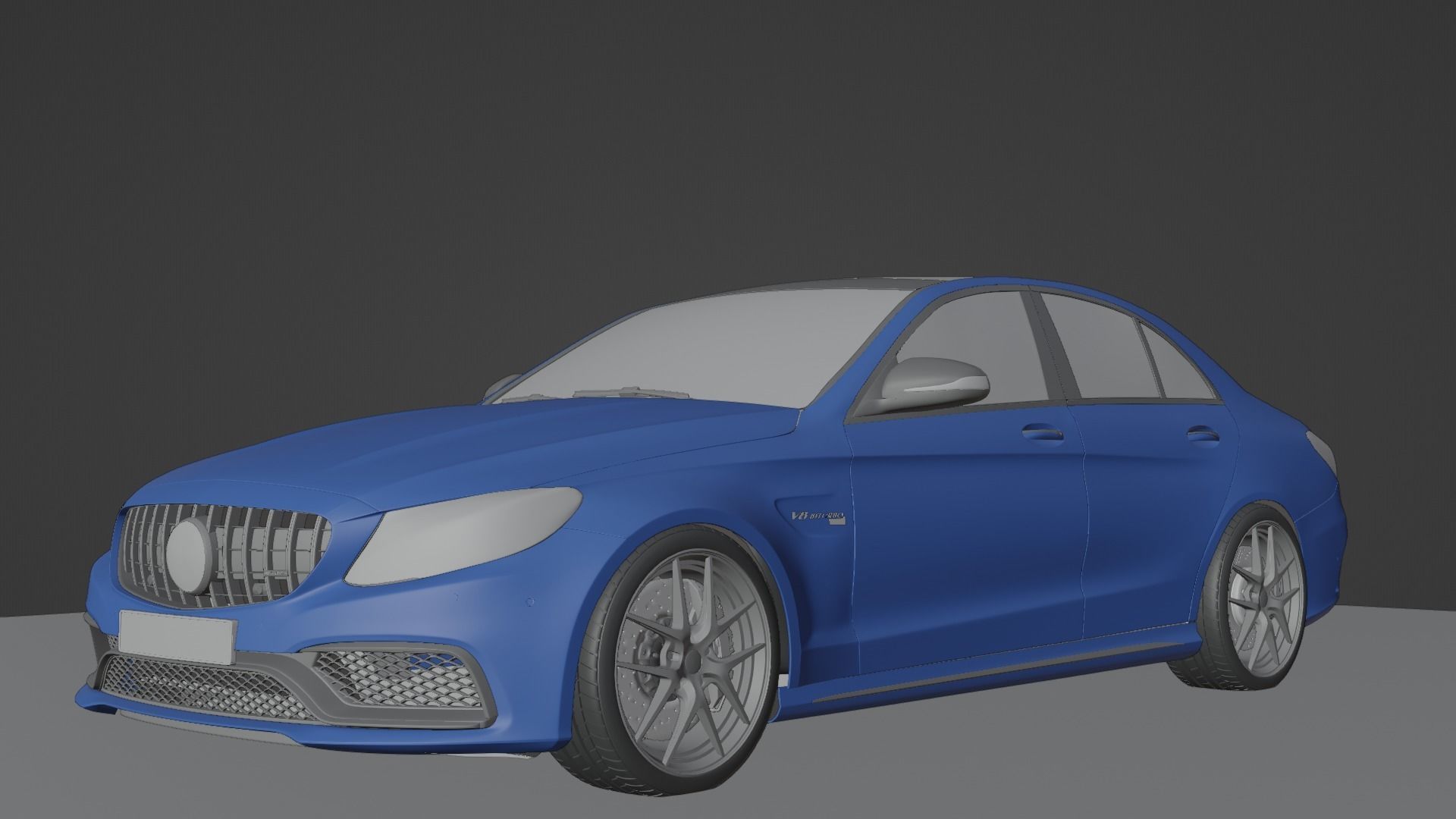 mercedes benz 3D model rigged | CGTrader