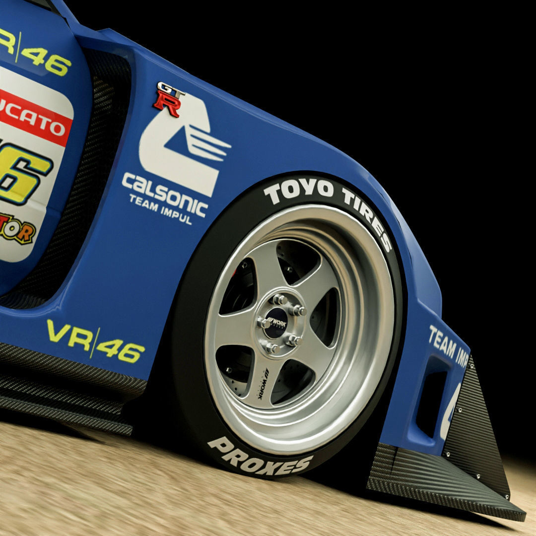 Nissan Skyline R34 Calsonic Livery 3D model | CGTrader