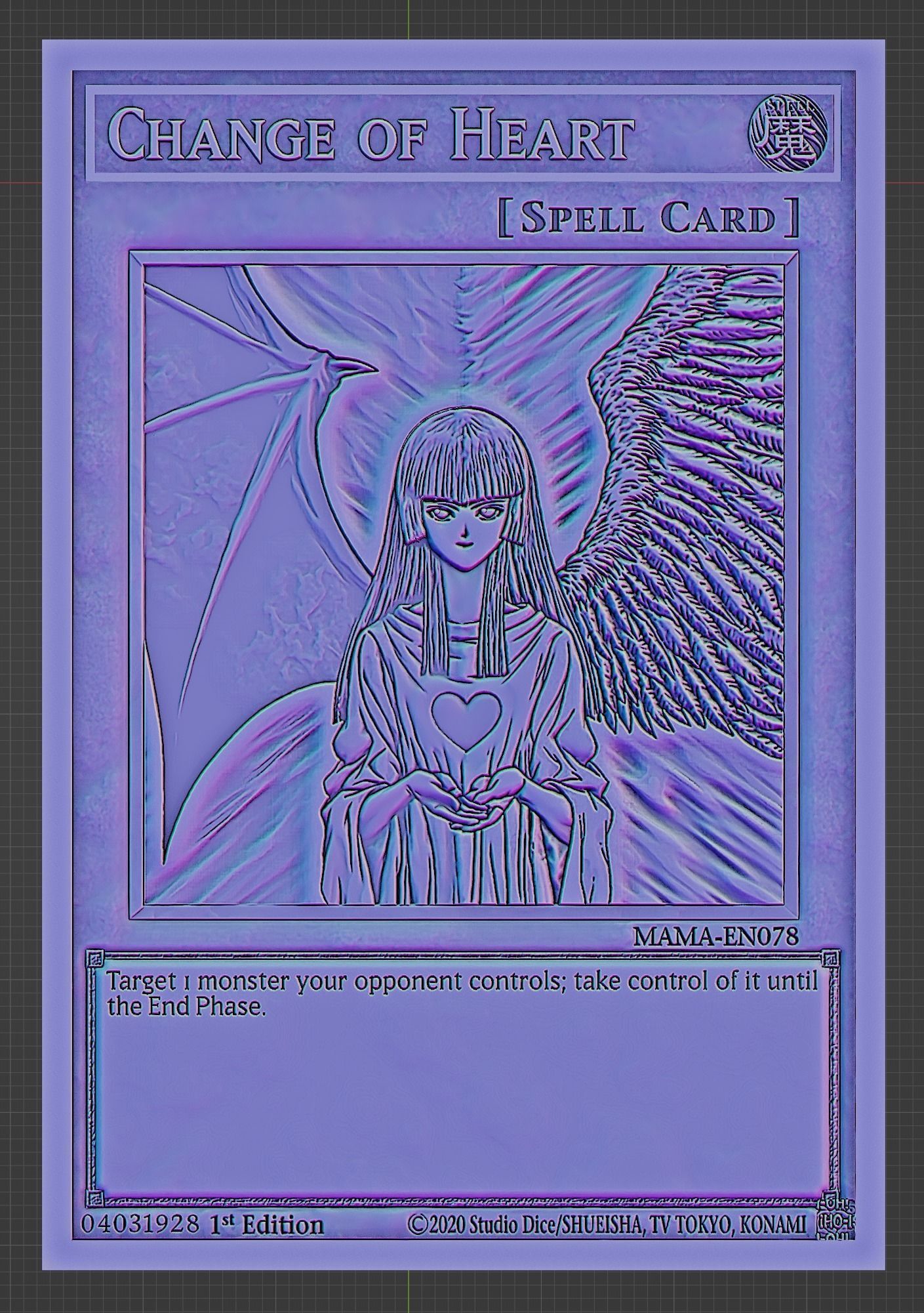 change of heart - yugioh 3D model 3D printable | CGTrader
