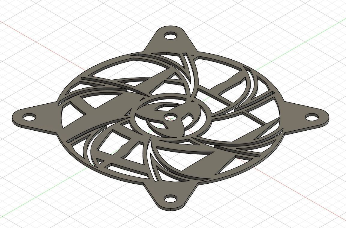 Kakashi Mangekyou Sharingan PC fan cover 3D model 3D printable | CGTrader