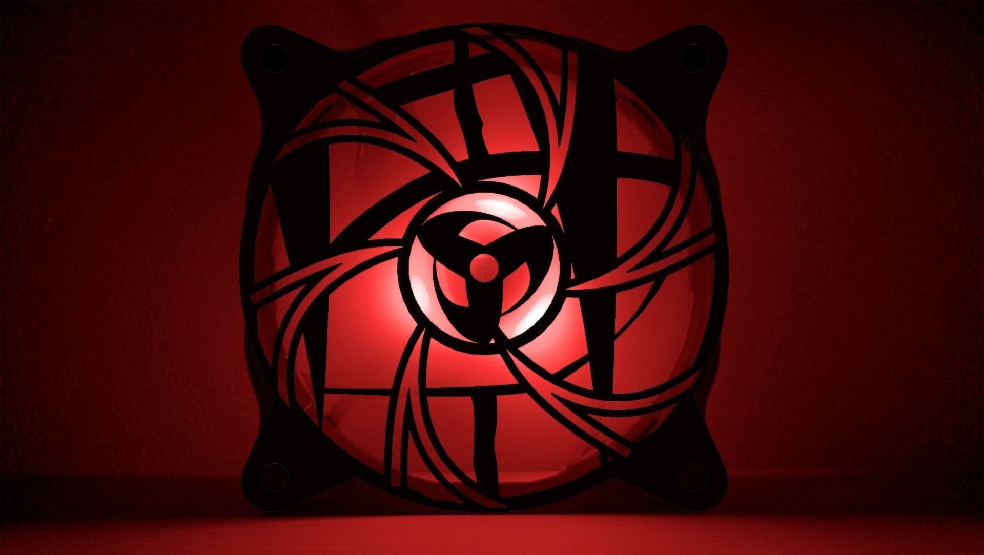 Kakashi Mangekyou Sharingan PC fan cover 3D model 3D printable | CGTrader