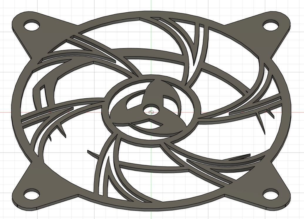 Obito Uchiha Mangekyou Sharingan PC fan cover 3D model 3D printable ...