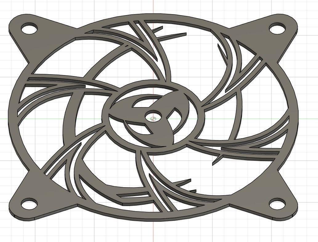 Obito Uchiha Mangekyou Sharingan PC fan cover 3D model 3D printable ...