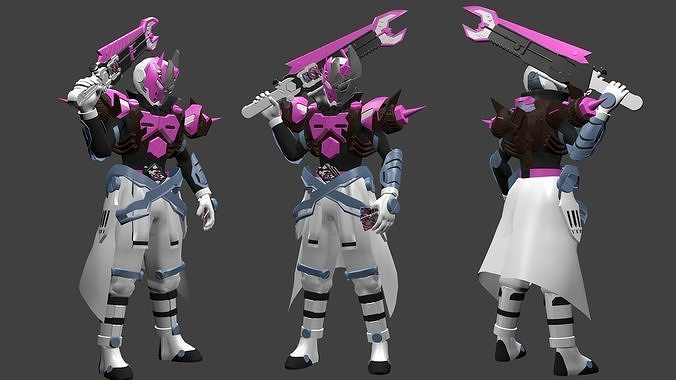 Kamen Rider Valvard 3D model rigged | CGTrader