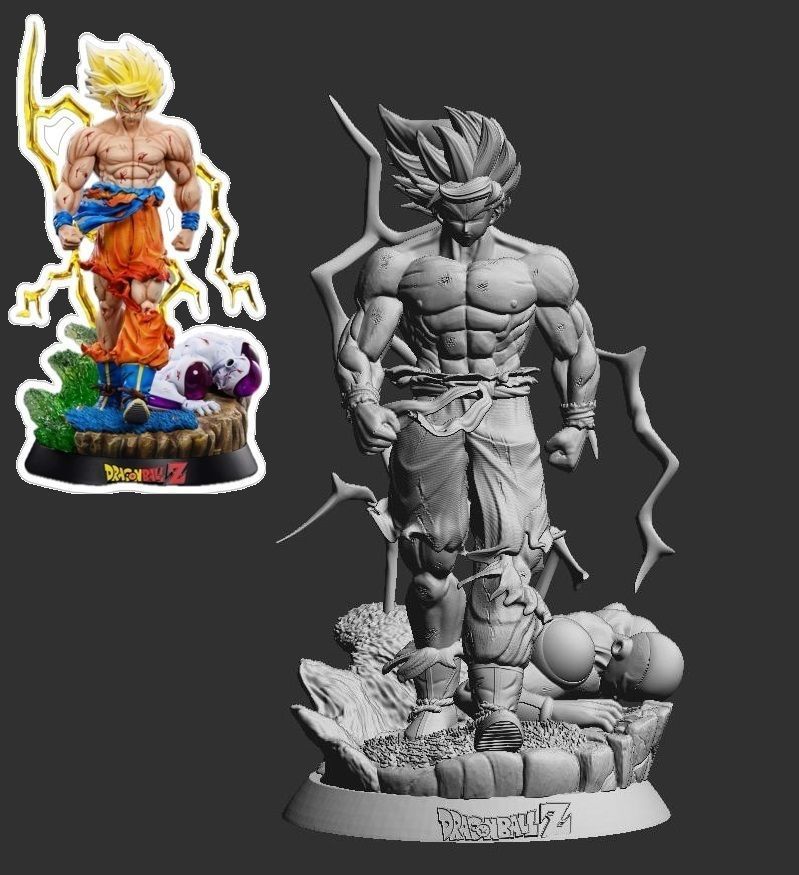 DRAGON BALL SUPER SAIYAN GOKU NAMEK 3D model 3D printable | CGTrader