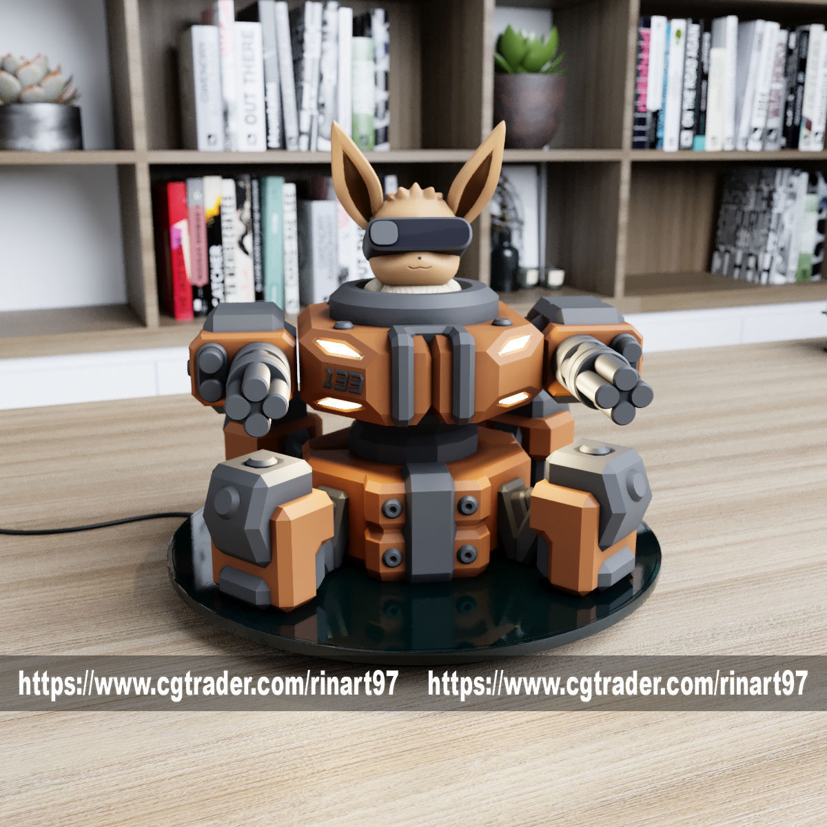 POKEMON - eevee mecha tank EASY PRINT NO SUPPORT 3D model 3D printable ...