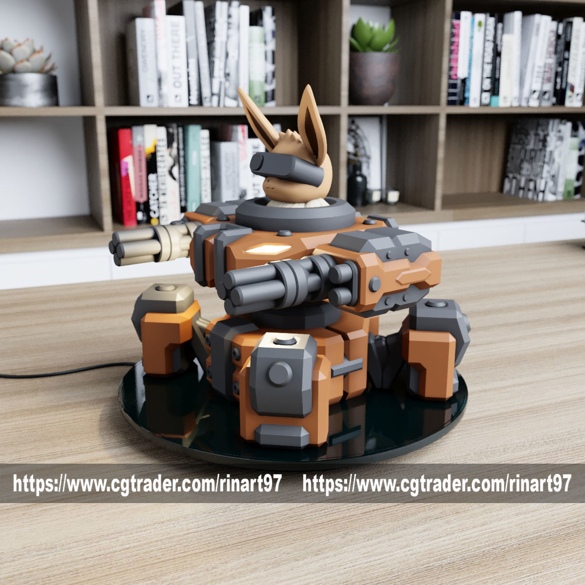 POKEMON - eevee mecha tank EASY PRINT NO SUPPORT 3D model 3D printable ...