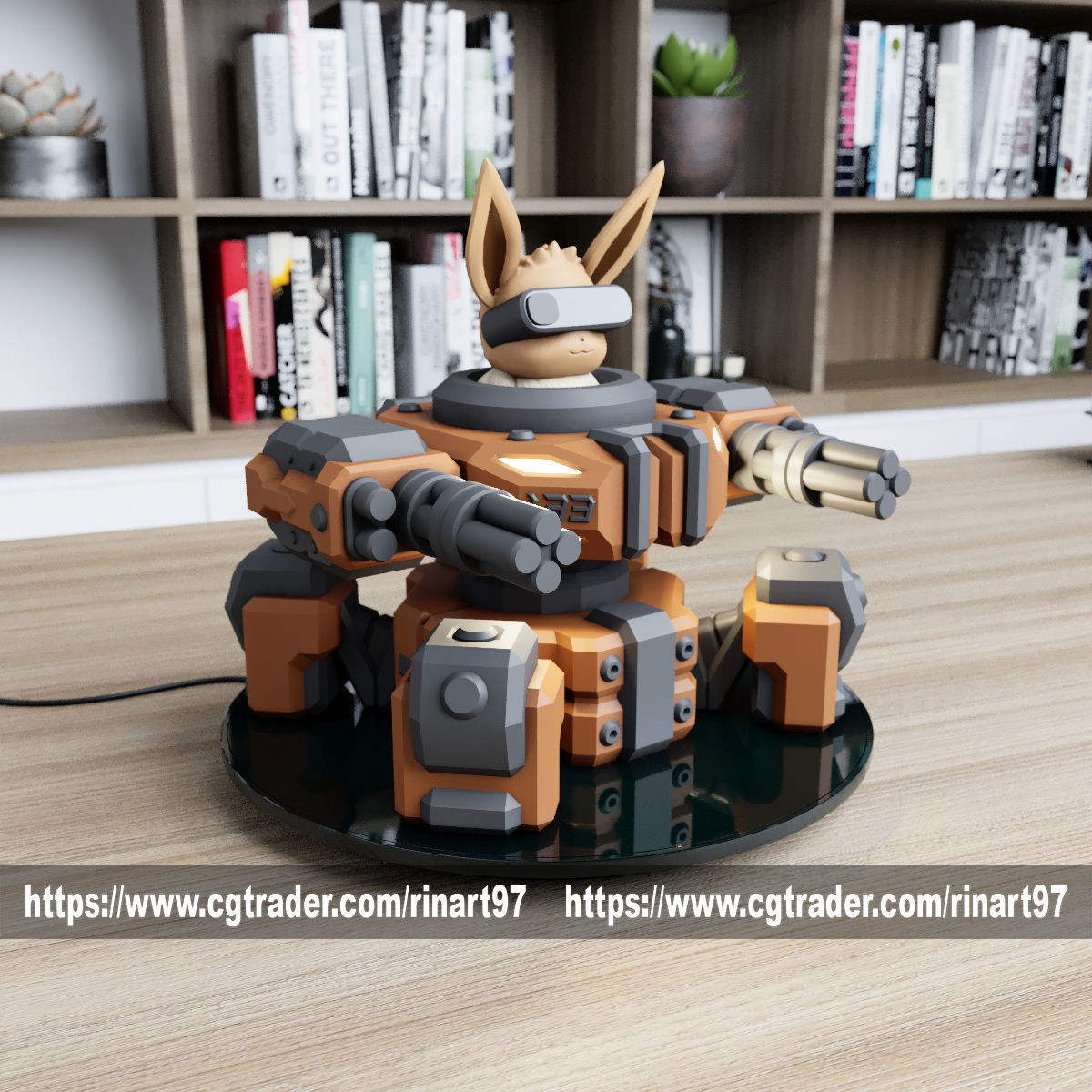 POKEMON - eevee mecha tank EASY PRINT NO SUPPORT 3D model 3D printable ...