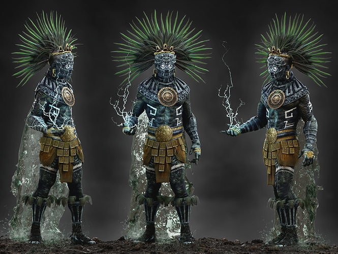 3D model Tlaloc VR / AR / low-poly | CGTrader