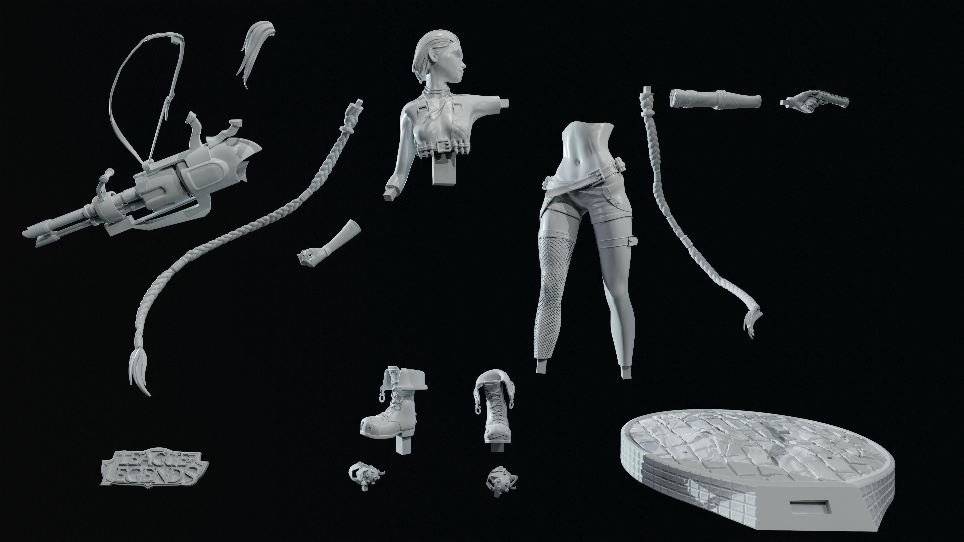 Jinx Fanart 3D model 3D printable | CGTrader