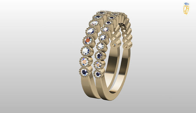 STACKABLE BEAD BANDS - 2 SIZES 3D model 3D printable | CGTrader