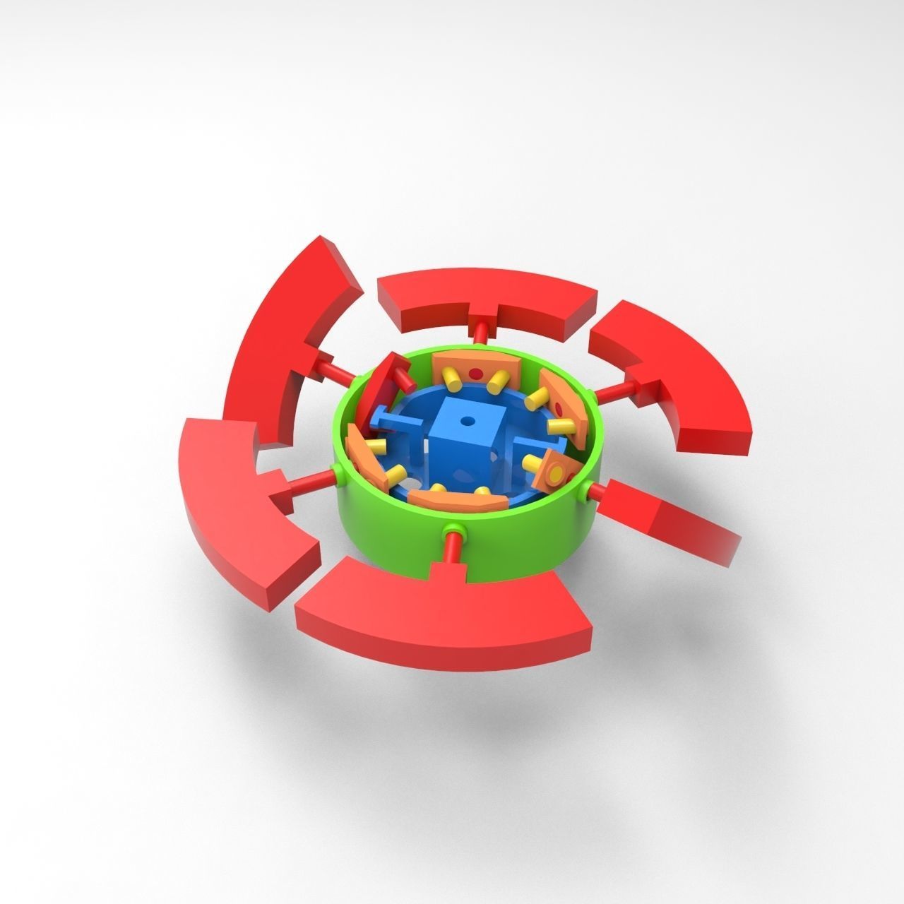 Motion Simulation of Rotating Flipping Mechanism 3D model | CGTrader