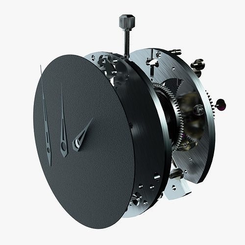 mechanical watch body 3D model animated | CGTrader