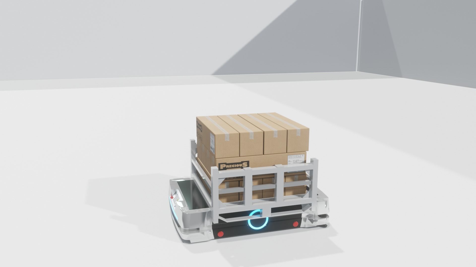 Industrial 3D AGV Trolley - Omron free VR / AR / low-poly 3D model ...