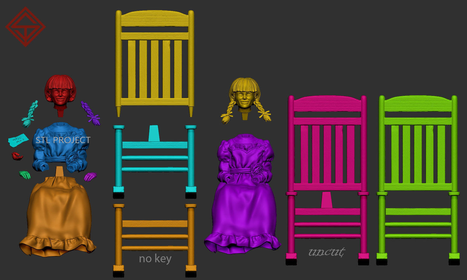 Annabelle 3D model 3D printable | CGTrader