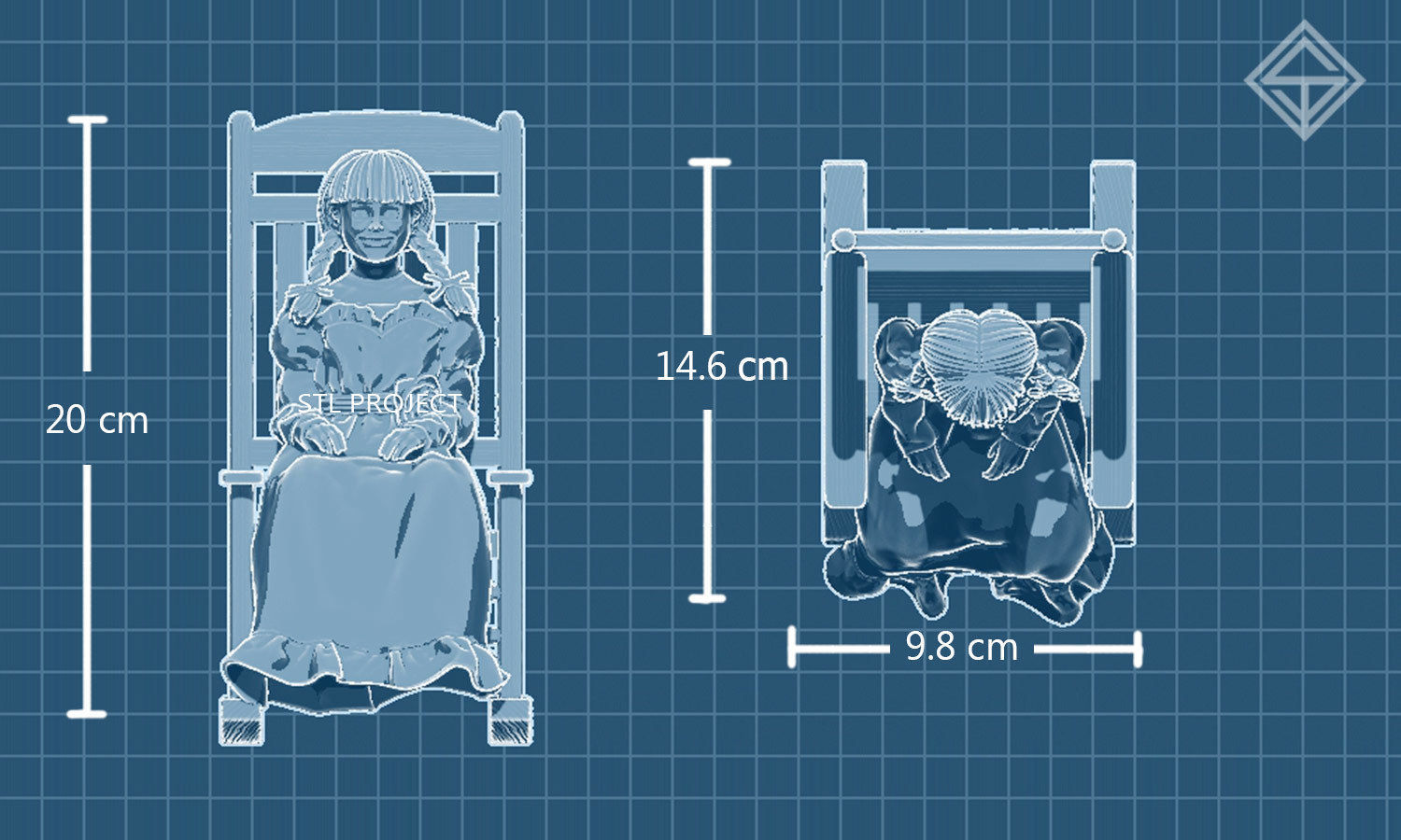 Annabelle 3D model 3D printable | CGTrader
