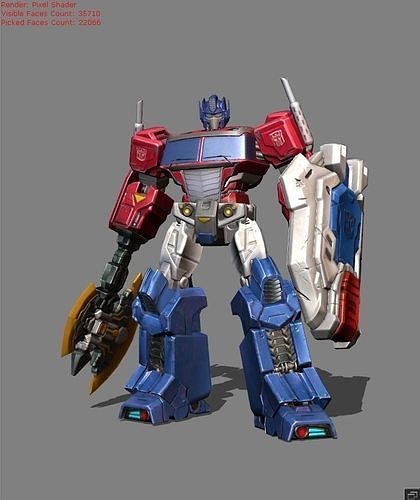 3D model Johnson Optimus Prime Skin VR / AR / low-poly | CGTrader