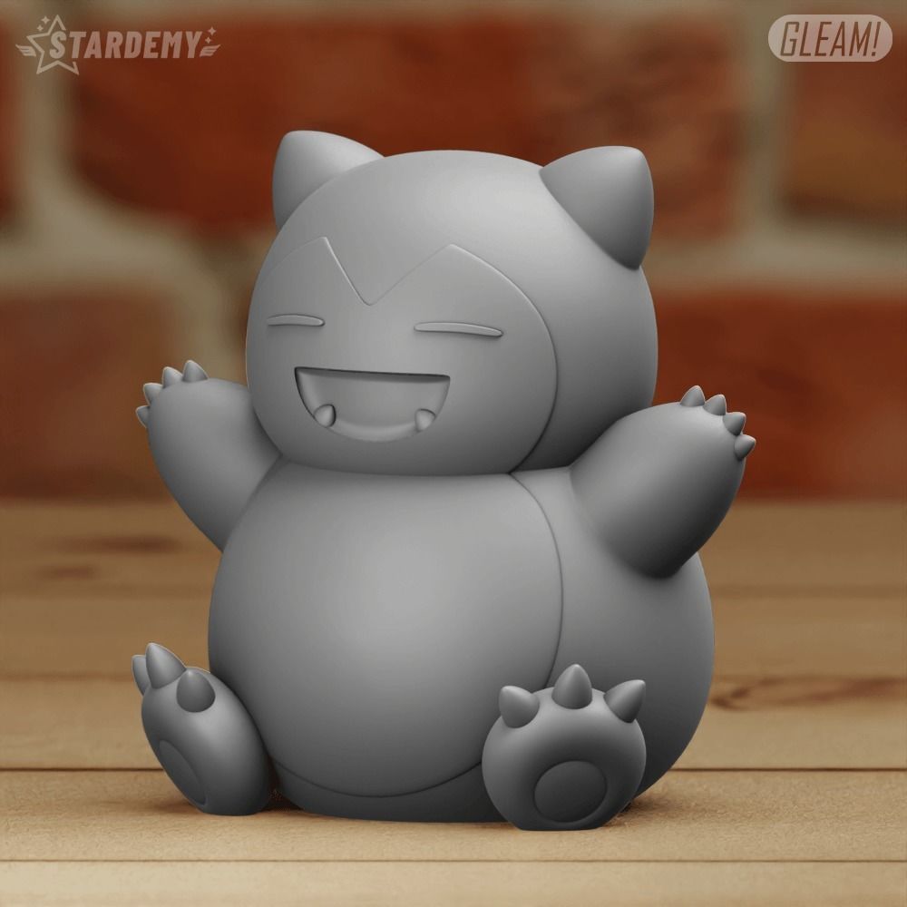 Snorlax Chibi Cute 2 models Pokemon Sleep 3D model 3D printable | CGTrader