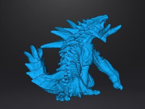 AKANTOR FIGURE MODEL PLASTIC TOY DRAGON MONSTER FANTASY GAMES WH 3D ...