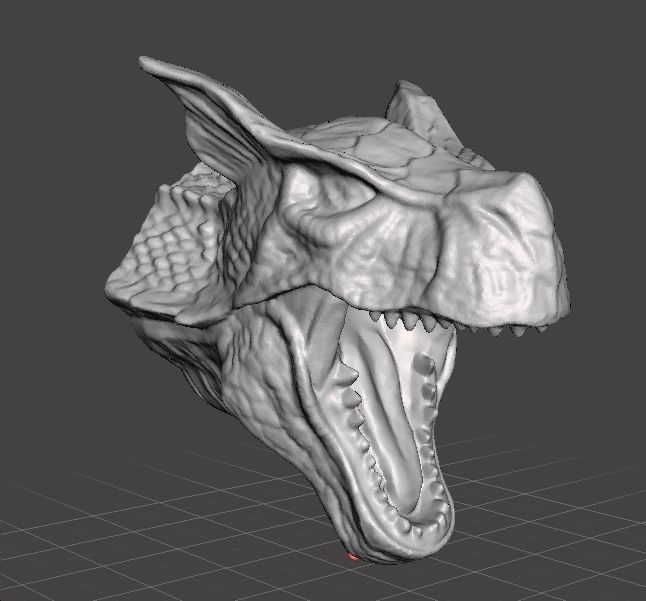 MH TIGREX HEAD PVC PLASTIC FIGURE TOY MODEL DRAGON MONSTER 3D model 3D ...