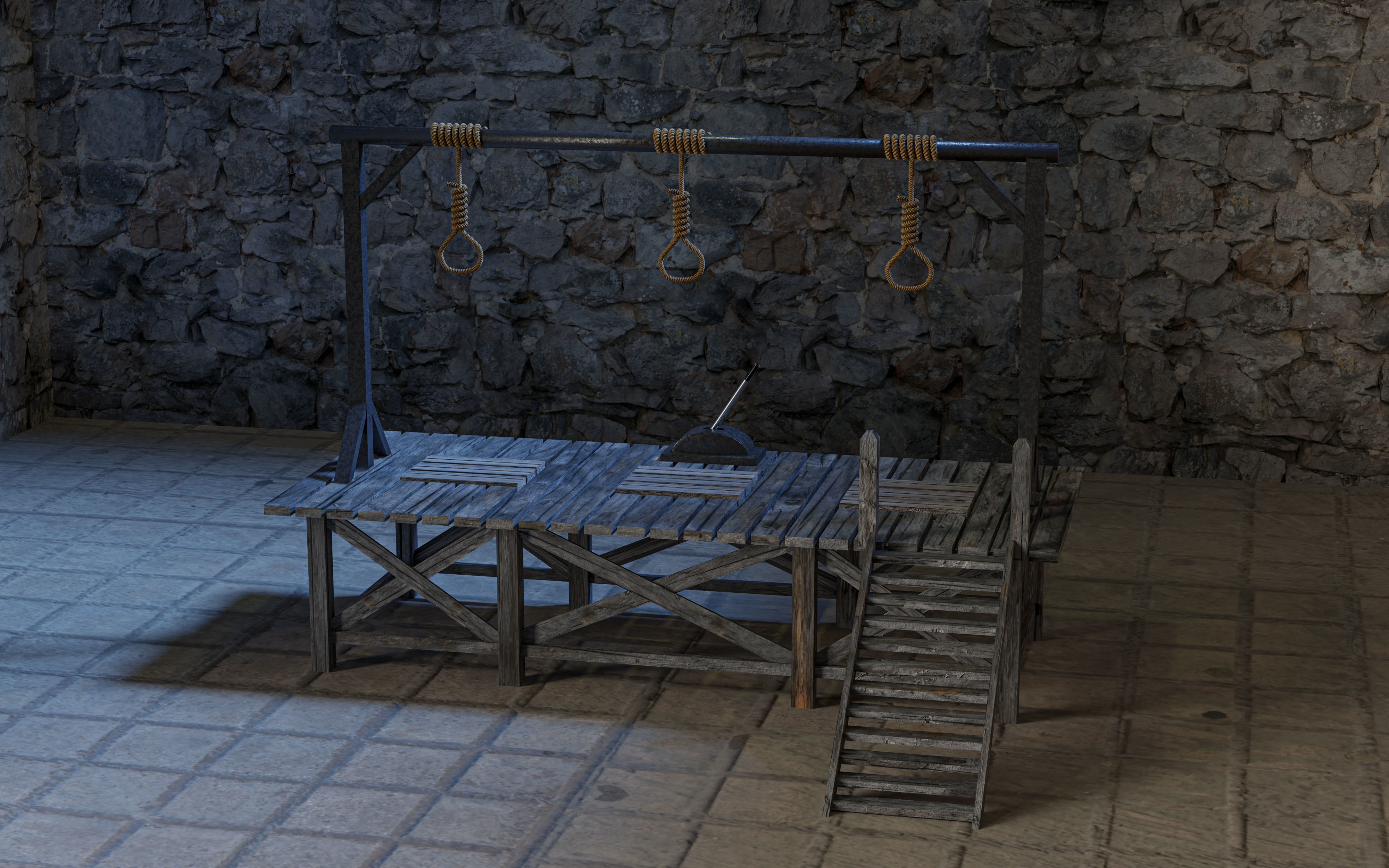 The prison Stage 3D model | CGTrader