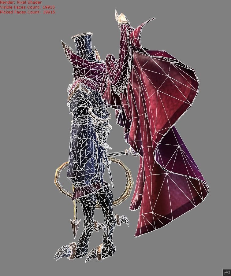 3D model Kaja Crow Magician Skin VR / AR / low-poly | CGTrader