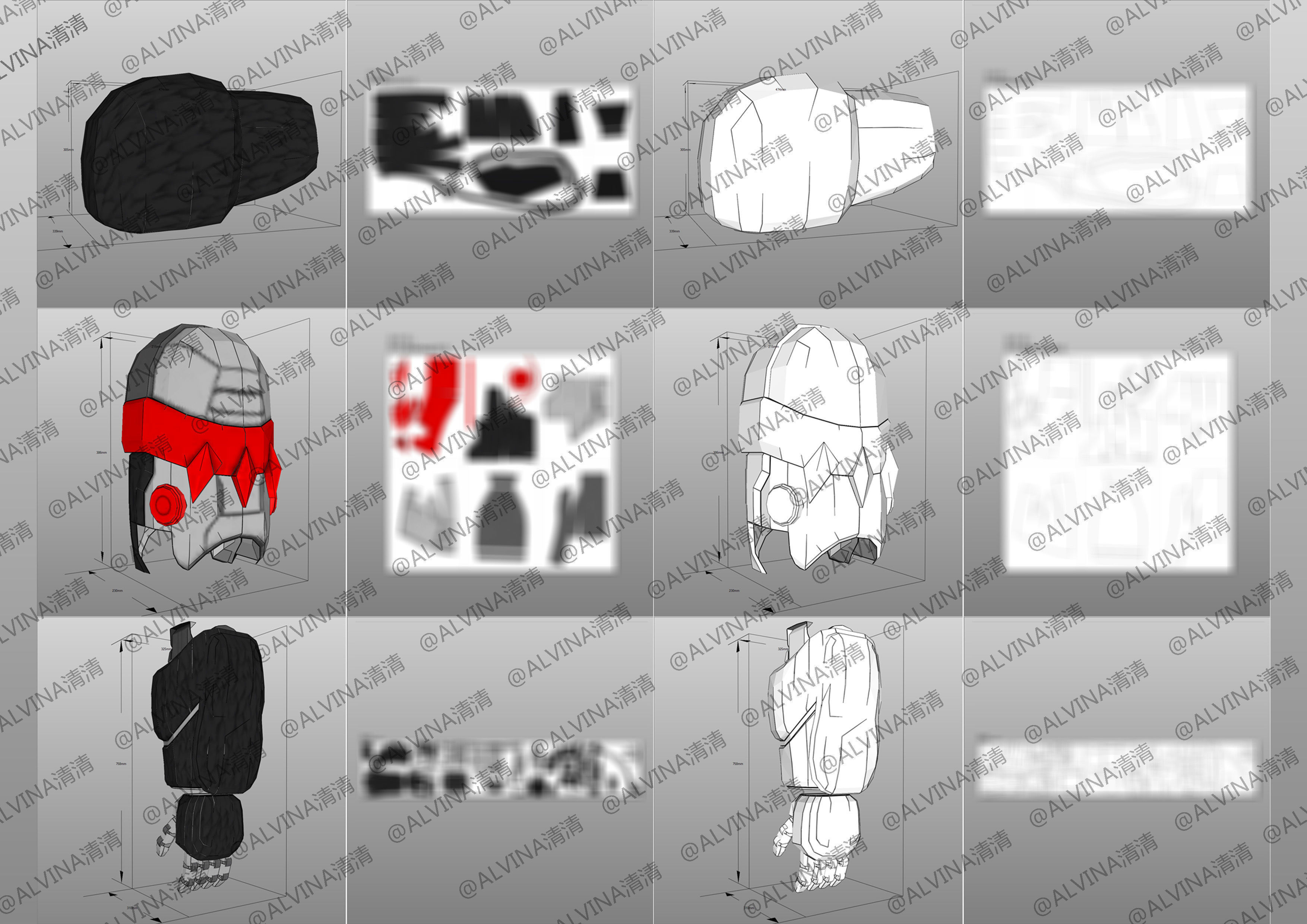 3D model Transformers FTF Optimus Primal Armor - DIY Cosplay Pepakura ...