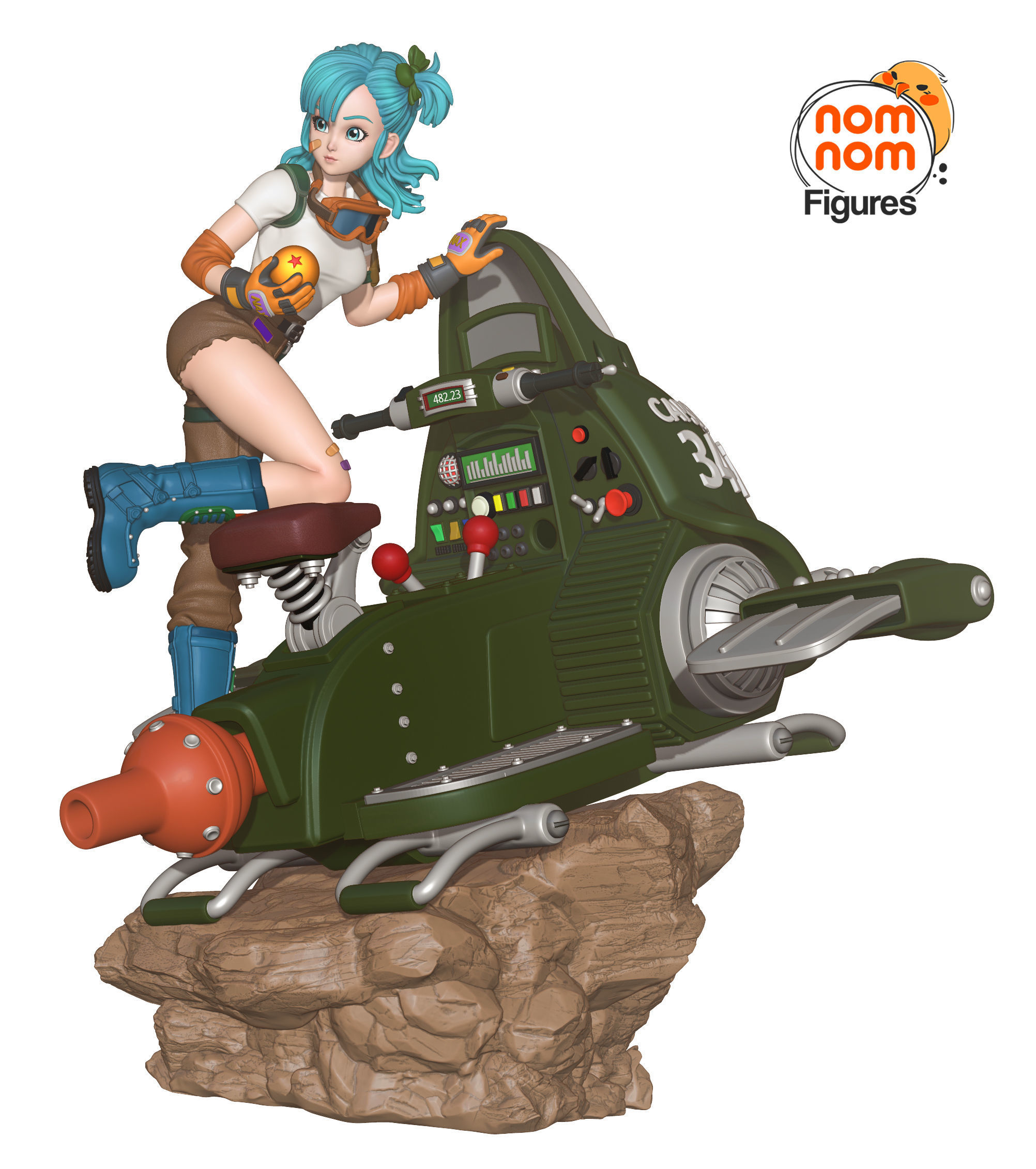Bulma - Dragon Ball 3D model 3D printable | CGTrader