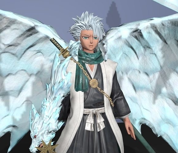 Toshiro Hitsugaya 3D model animated rigged | CGTrader