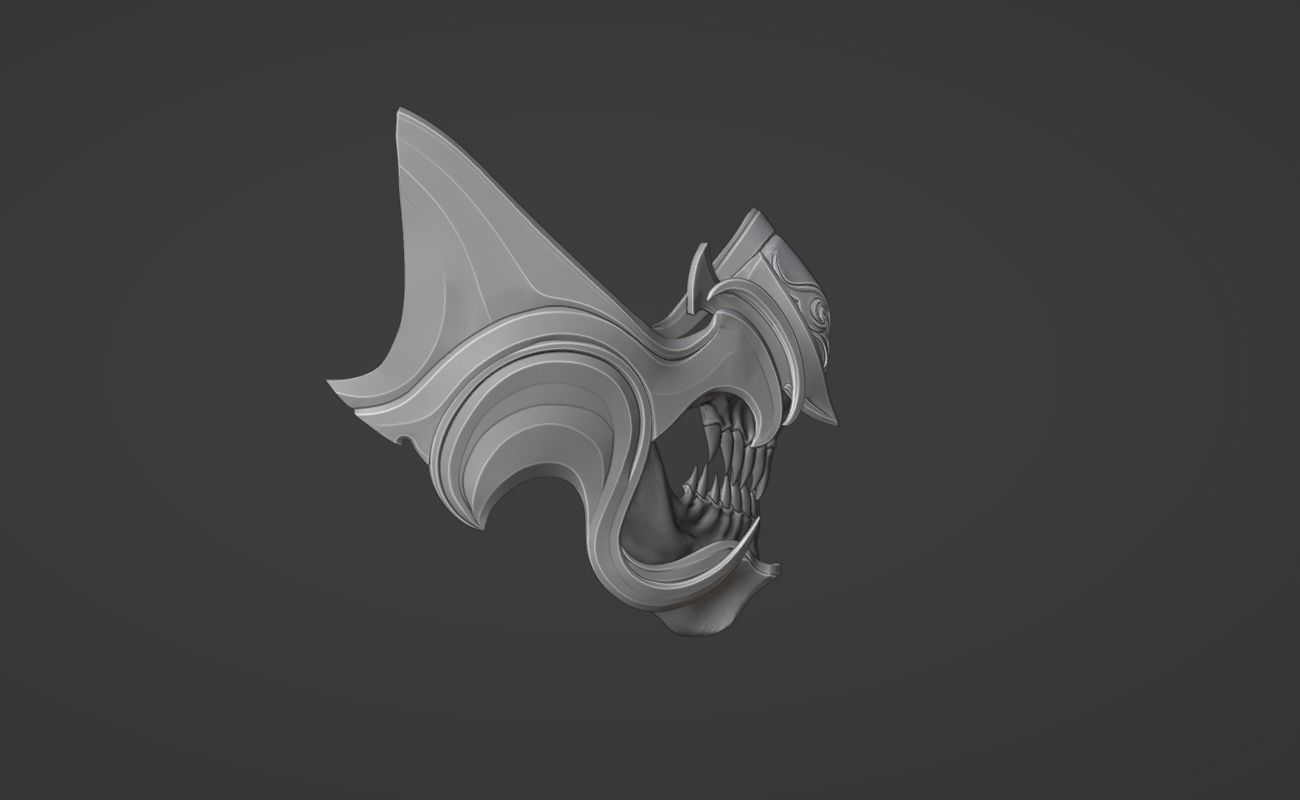 Reptile mask from MK1 - Wozakian Conflict Half-Mask 3D model 3D ...