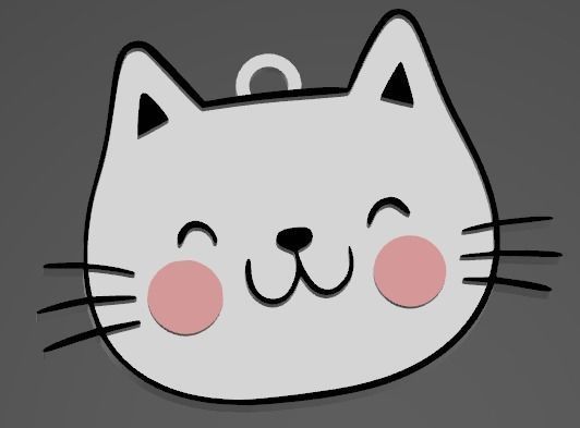 pack cats tags chapita para gatos gatitos pets pet tag 3D model | CGTrader