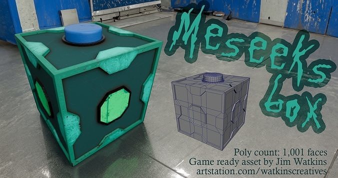 3D model Meeseeks Box - Weathered VR / AR / low-poly | CGTrader